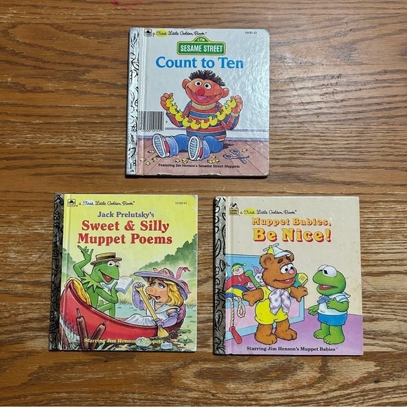Sesame Street | Toys | Three Little Golden Books Jim Hensons Muppet ...
